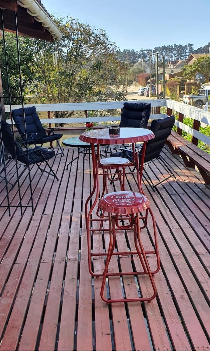 Casa Rústica Con Terraza En El Canelillo - El Quisco