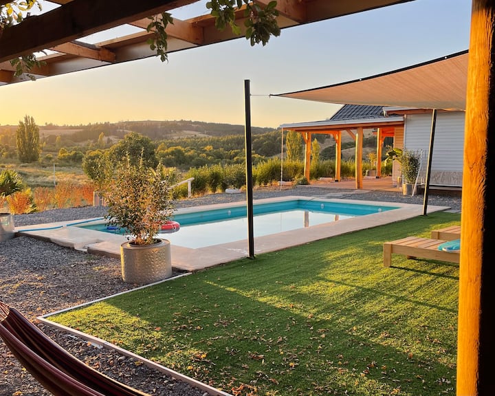 Cabaña Con Piscina Y Tinaja Privada En Yumbel - Yumbel