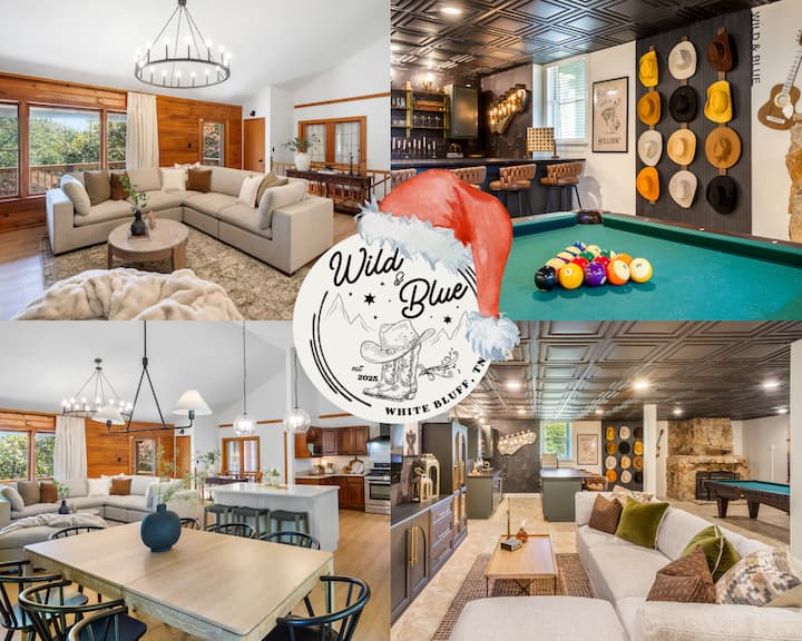 Holidays At Wild & Blue | Game Room | Sleeps 8 - Fairview, TN