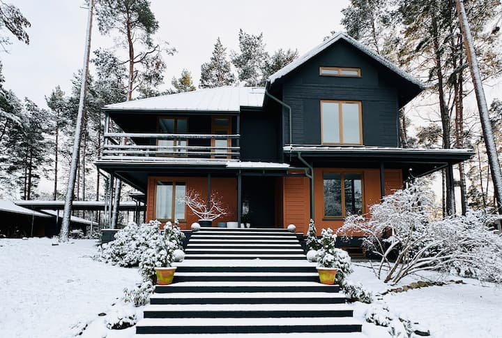 Eco-villa Vilavi With A Sauna - Letonya