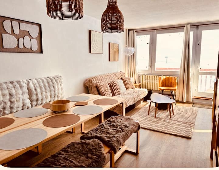 T2 La Mongie Pied Des Pistes Balcon Sud -Wifi - La Mongie