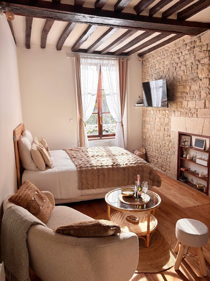 Charmant Studio Pierre Et Bois Au Cœur De La Ville - Saint-Contest