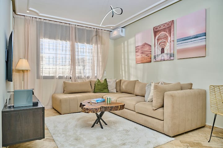 Agdal Center · 2br With Terrace & Parking - Rabat