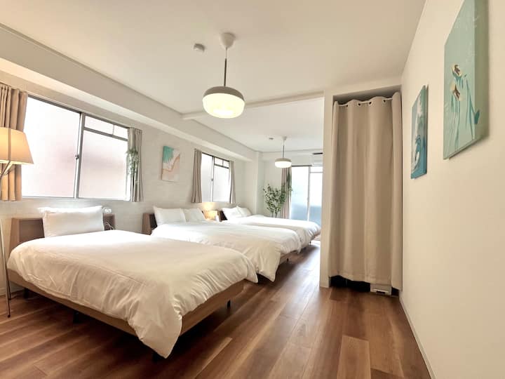 Dotonbori 4 Min / Namba 8 Min /40㎡ Room For 6 - Osaka