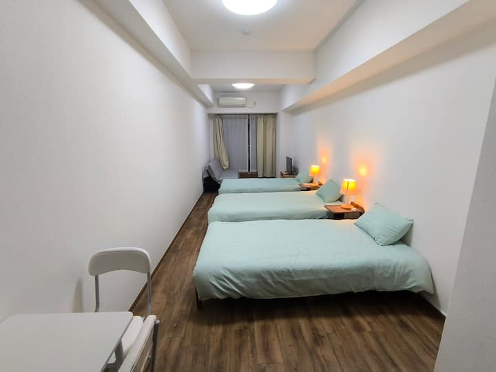 広くて静か、2駅利用、近栄 - 