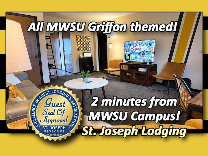 Griffon's Den For Mwsu Fans! 2-bedroom Property - Saint Joseph, MO