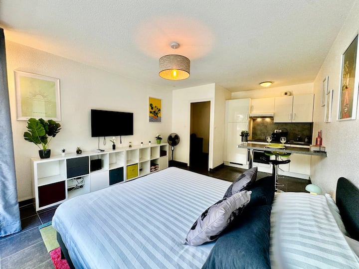 Bright & Cozy Studio | Aux Portes De Genève - Saint-Julien-en-Genevois