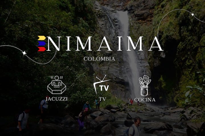 Apt+kitchen+pool+tv+jacuzzi+wifi+laundry @Nimaima - Villeta