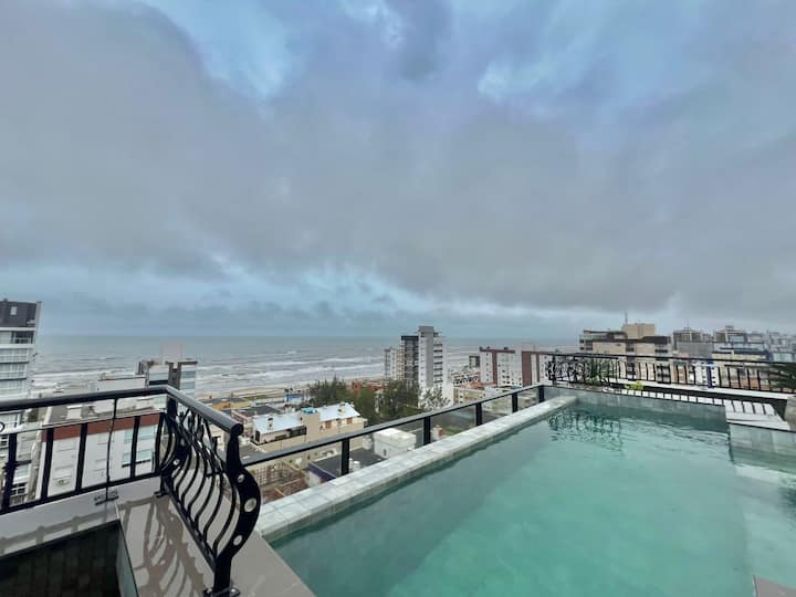 Apto 2 Dormitorios, Sacada, Vista Mar, Piscina!. - Capão da Canoa