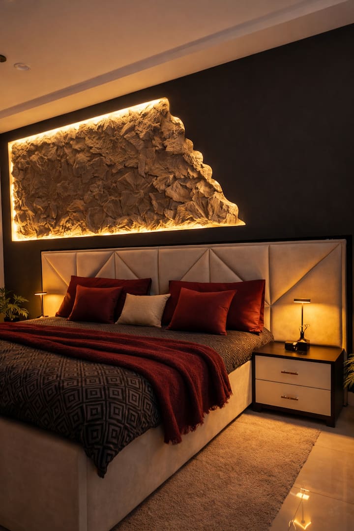 Stone Loft | Self Check-in | Gulberg | Mm Alam - Lahore