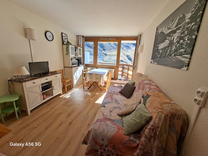 Studio Au Pied Des Pistes Avec Vue Sur La Montagne - Payolle