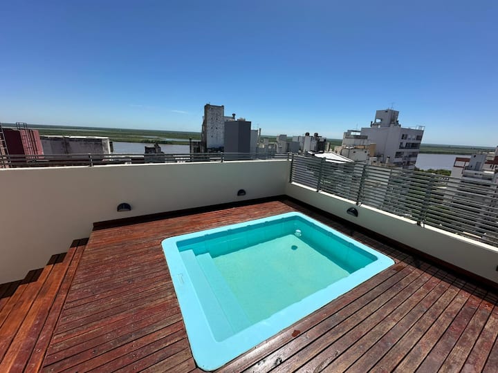 Piso 13 Con Vista Al Río Y Amenities En Terraza - Rosario
