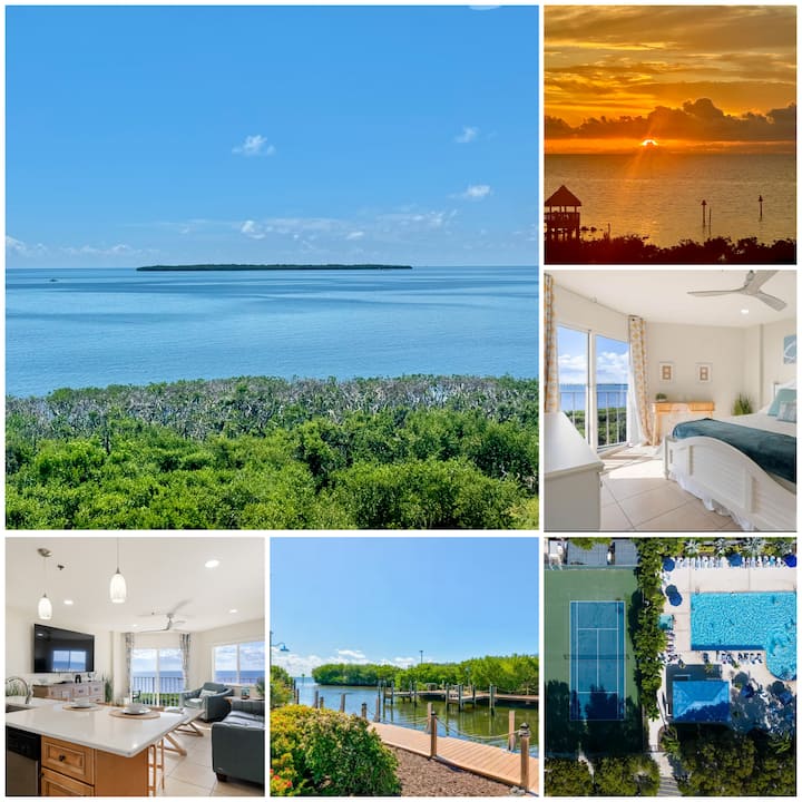 Top Floor W Ocean Views! Heated Pool & Marina! - Tavernier, FL
