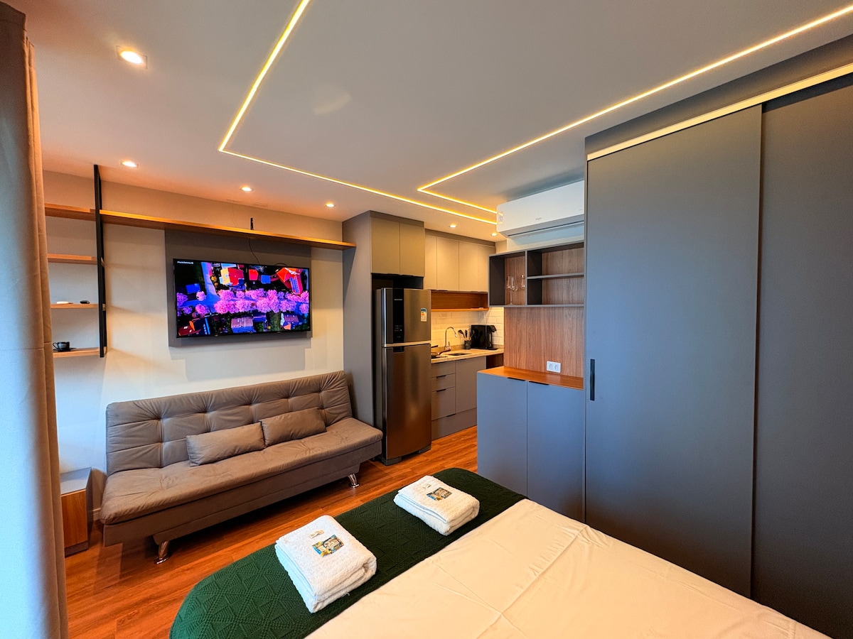 Studio Aeroporto CGH | Piscine et salle de sport - Q502 - Airbnb