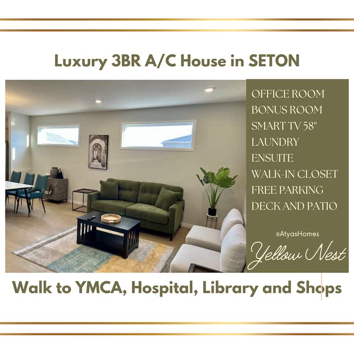 Luxury 3br | Bonus Room | Office | A/c | Near Ymca - Calgary