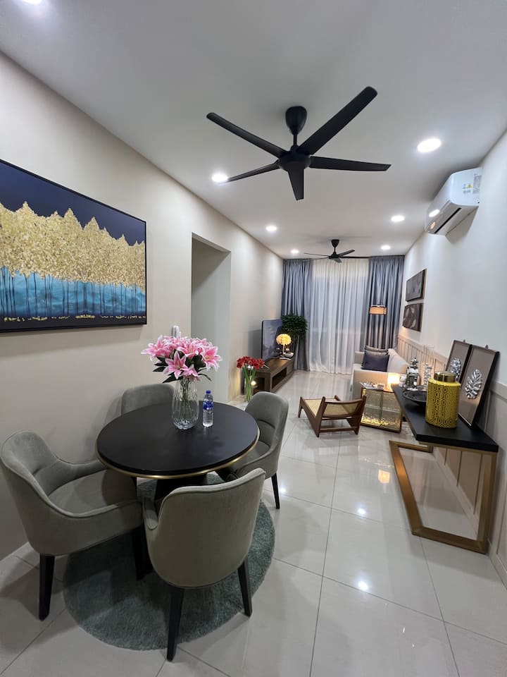 Modern 3br City Suite | 7 Pax 3 Queen Bed - Gelugor