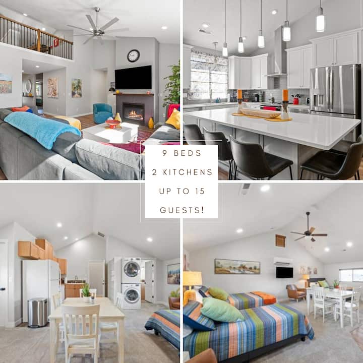 Casa Esperanza + Studio Apt - 15 Guests! - Burbank, WA