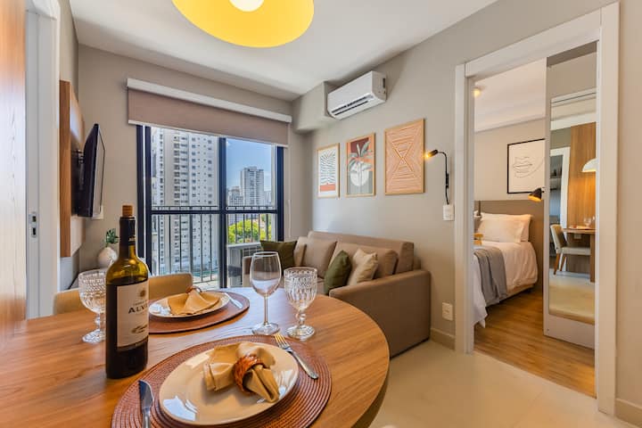 Apto Amplo 2 Dorm + Escritório | Vila Olímpia E Jk - São Paulo