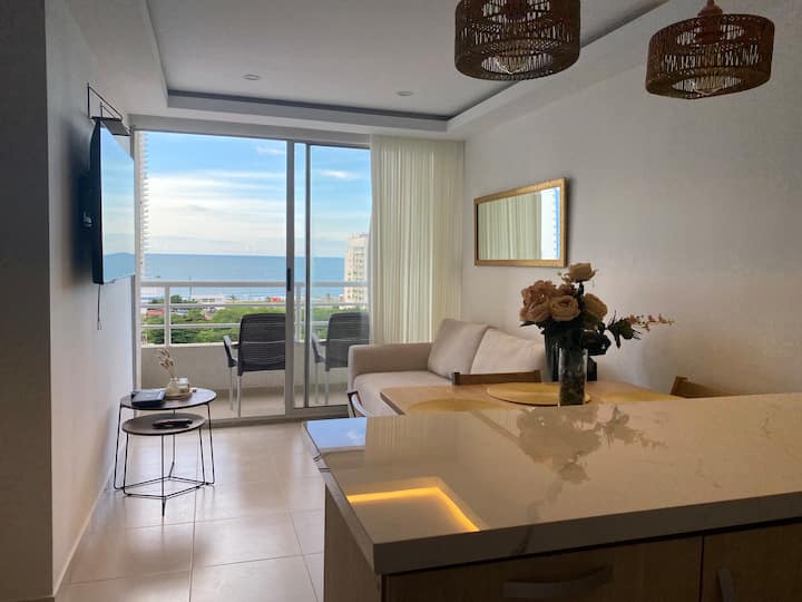 Apartamento Nuevo Con Vista Al Mar Piso 13 - Cartagena