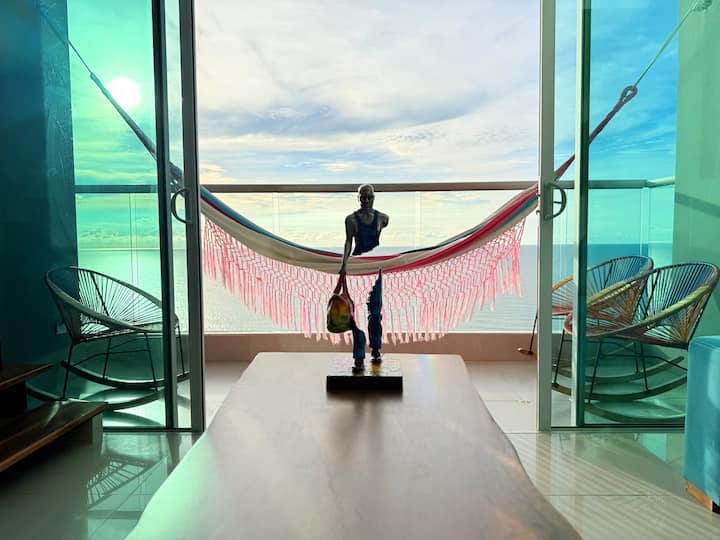 Exclusivo Apto Art El Viajero + Bocagrande + Vista - Cartagena