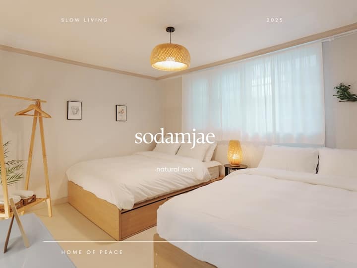 [소담재 행궁]오픈특가/무료주차/행리단길/방화수류정/서울광역버스 5분/전통시장/침대2개 - Suwon-si