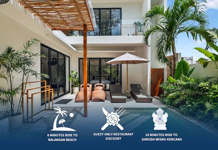 Freshly Built Poolside Villa For Group In Balangan - Uluwatu