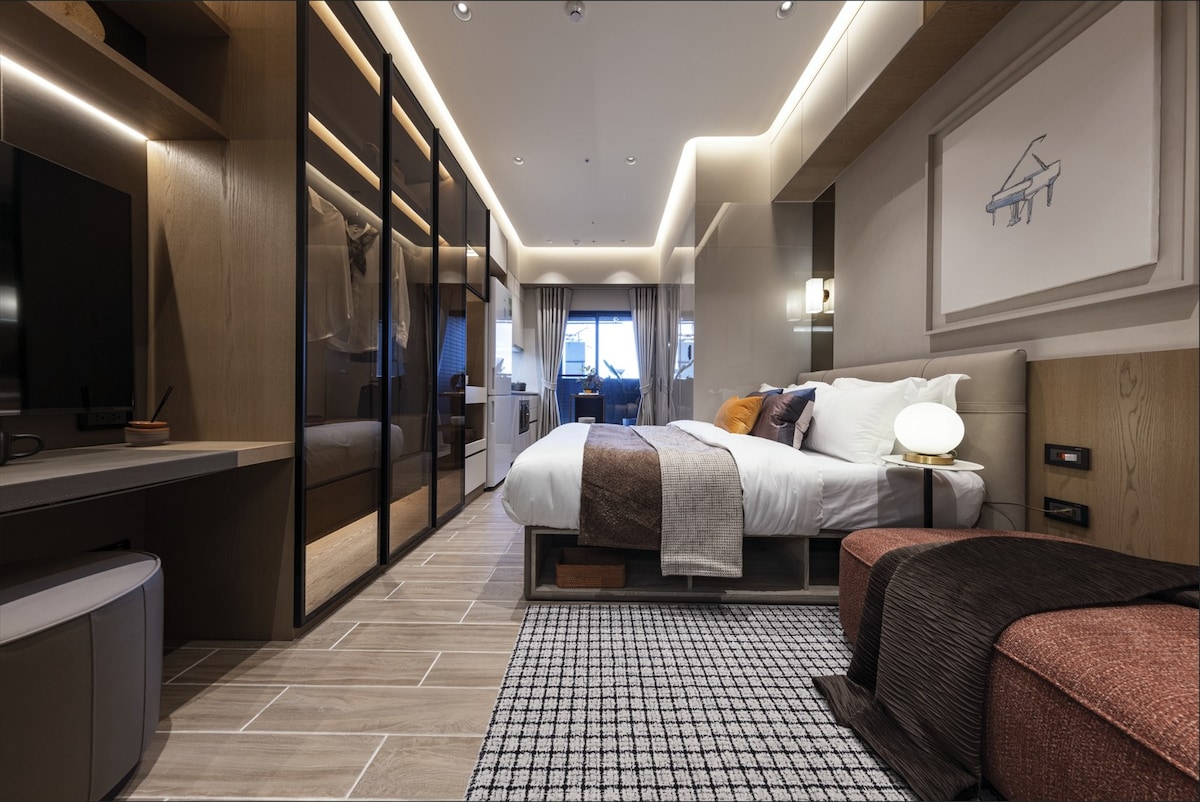 DAAN Zhongxiao Fuxing Station/Elevator Suite/Near SOGO/101 - Airbnb