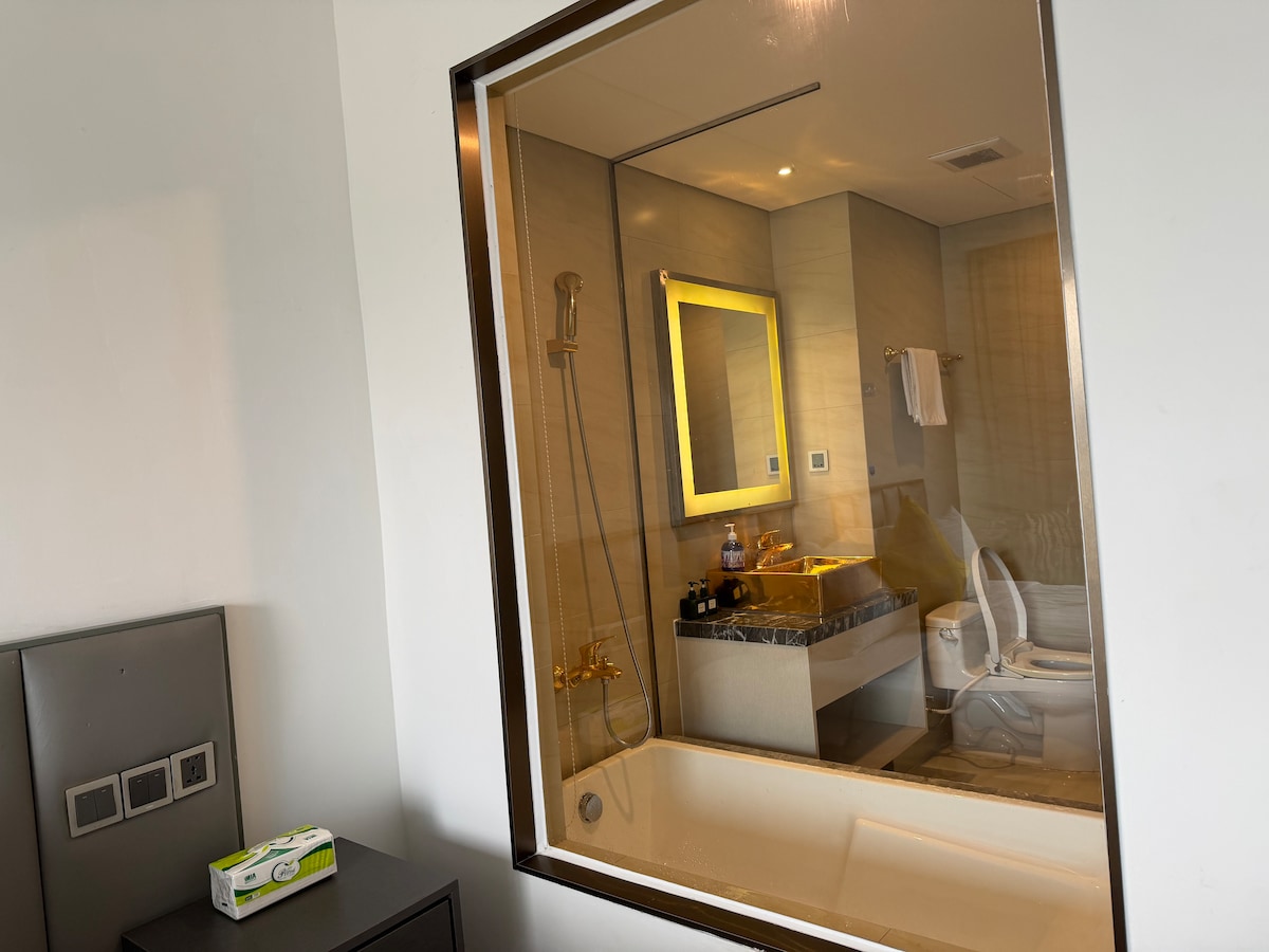 Apartamento con vista al amanecer, bañera, lavadora y secadora privadas ...