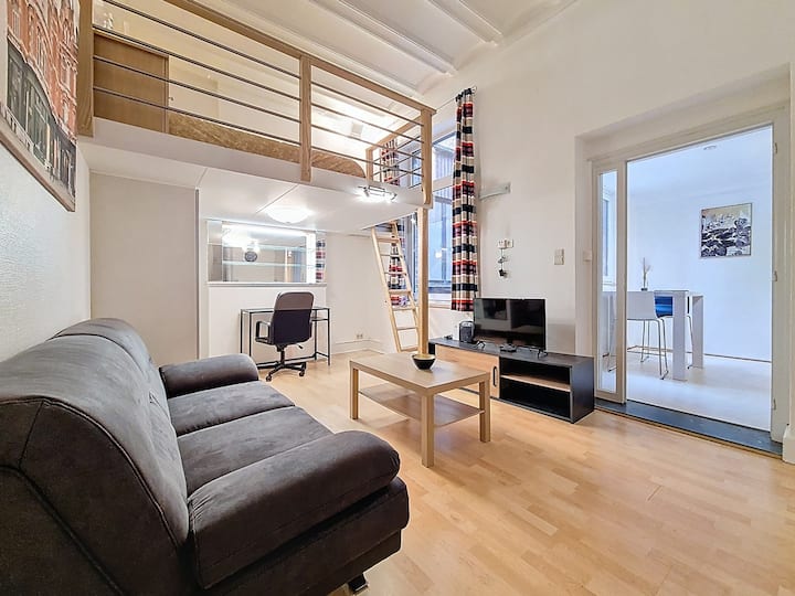 Studio Moderne & Lumineux Proche Gare Et Aéroport - Charleroi