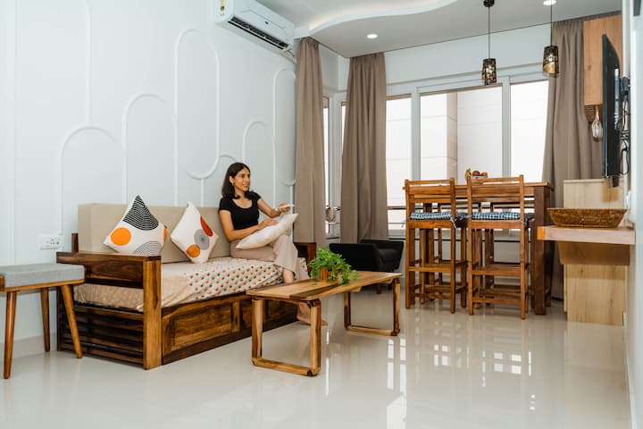 Modern Colva Escape | 500m From Beach | Seaesta - Goa