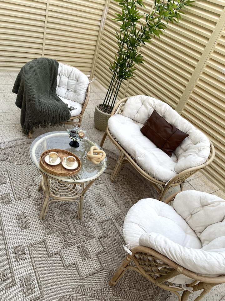 Cozy Appt_best Location_3min To Metro&mall_patio - Riyad