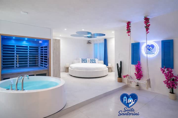 Suite Romantique Santorini Avec Balnéo Et Sauna - Pézenas