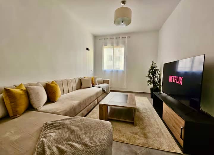 Cosy 2 Chambres | Fibre Optique - Agadir