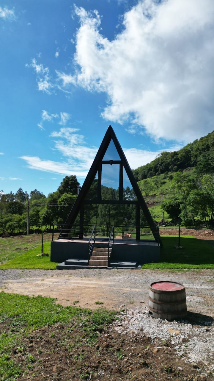 Chalé Aconchegante Com Lareira E Vista – Gramado - Canela