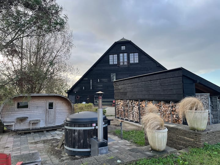 Boomberg Biesbosch Nr 1, Met Privé Sauna En Hottub - Dordrecht