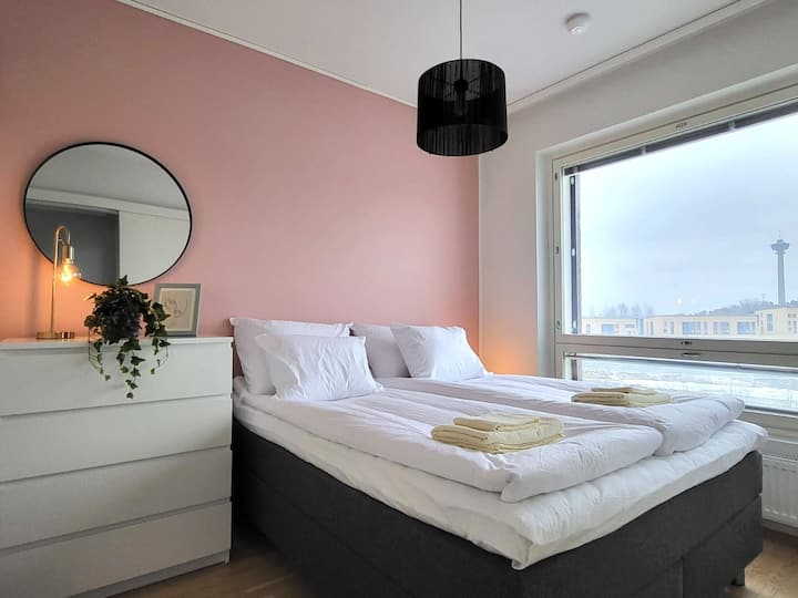 Saunallinen Järvenrantakaksio Näsinneula-maisemin - Ylöjärvi