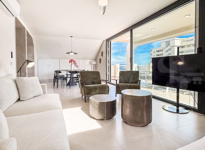 Attique Avec Piscine, Vue Mer & Parking | Rems - Fuengirola