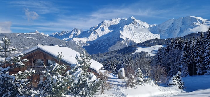 Magnifique Chalet, Vue Mont-blanc, Skis Aux Pieds - Saint-Gervais-les-Bains