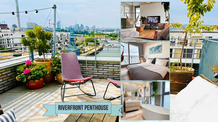 Penthouse | 1,700 Sqft W/ Skyline View & Parking - Frankfurt am Main