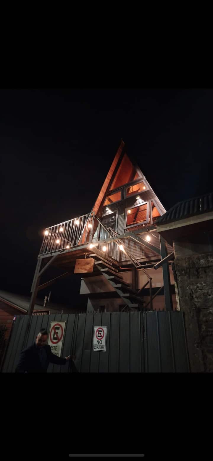 Cabaña Alpina Elevada, Diseño úNico. - Temuco