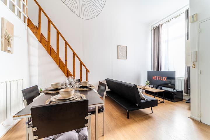 Le Mezza - Wifi - Netflix - Centre Ville - Métro - Tourcoing