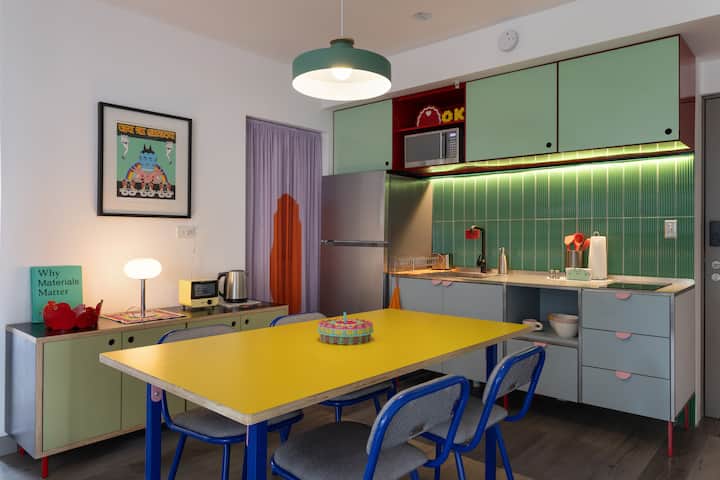 Creative Design Apartment With Park View - San José