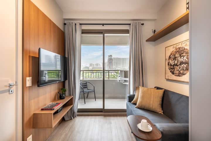 Premium Campo Belo | Wifi, Piscina, Academia, Novo - Santo Amaro