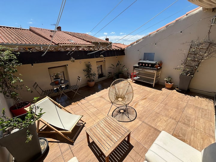 Ancienne Cave Rénovée & Terrasse Ensoleillée - Perpignan