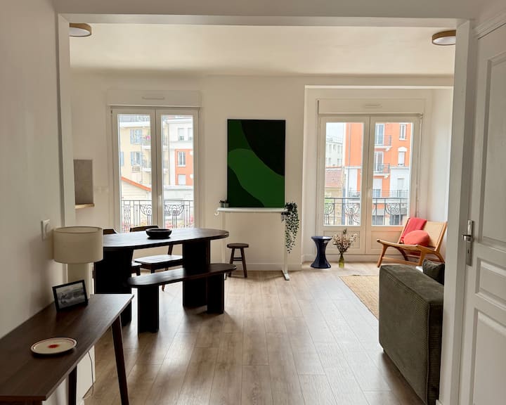 Appart Lumineux & Spacieux à 20min République - Romainville