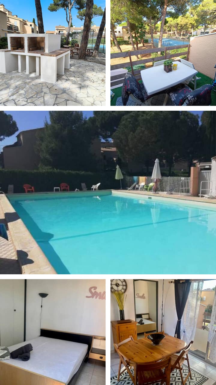 La Capanna Proche Naturiste,piscine,tennis,parking - Agde