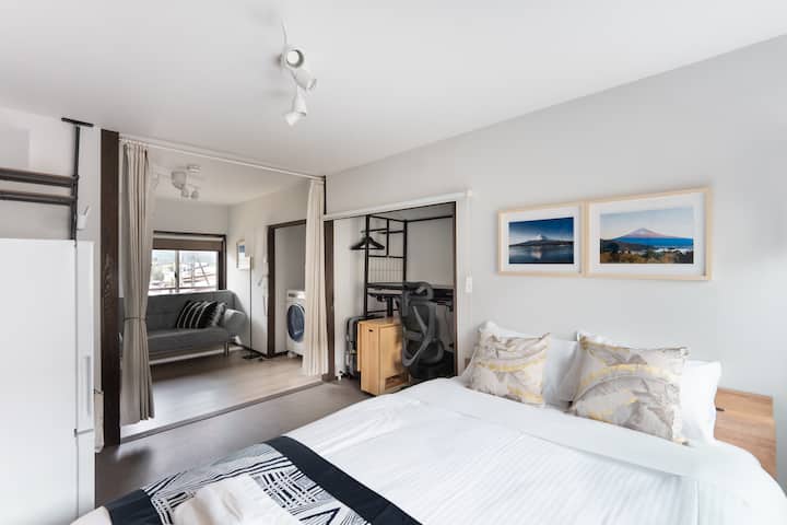 New Open特別価格/家族&ビジネスマンも楽しめる宿/富士山駅徒歩8分/新装一室貸切/無料駐車場 - Mount Fuji