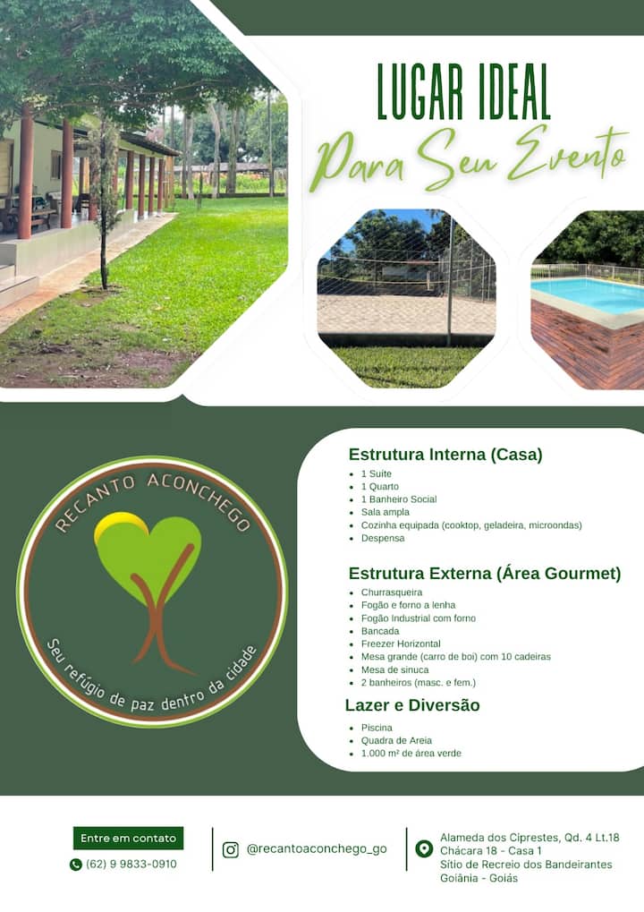 Recanto Aconchego! Chácara Dentro De Goiânia! - Goiânia