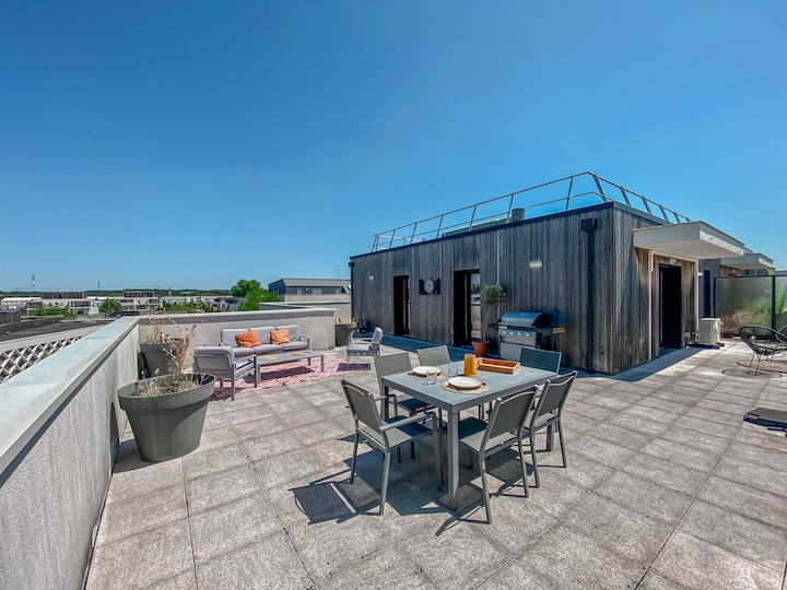 Terrasse Panoramique - 2 Chambres Et Clim - Bègles