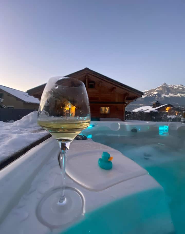 Chalet De Charme Avec Son Jacuzzi à St Gervais - Passy